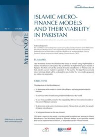 Islamic Microfinance Models And Their Viability In Pakistan - Akhuwat ...