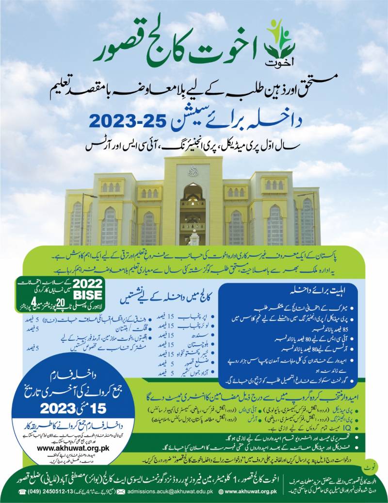 Akhuwat Education Services (AES) - Akhuwat | Islamic Micro Finance